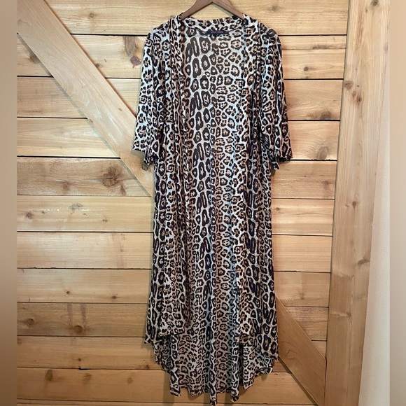 Crazy Train | Tops | Crazy Train Leopard Print Duster | Poshmark